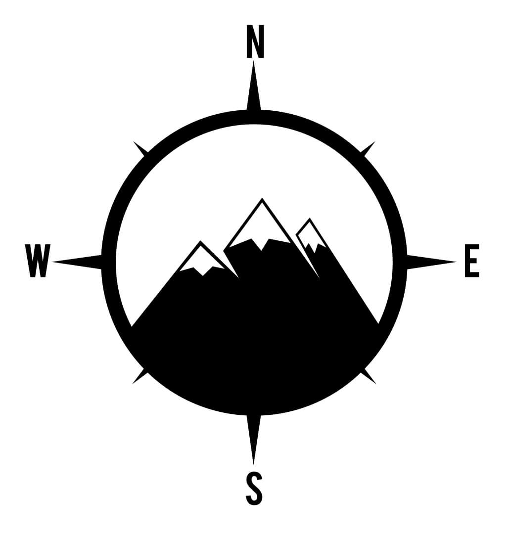 Hudson Compass Mountain Decal Camper Van Graphic Sticker – Leisure Graphics