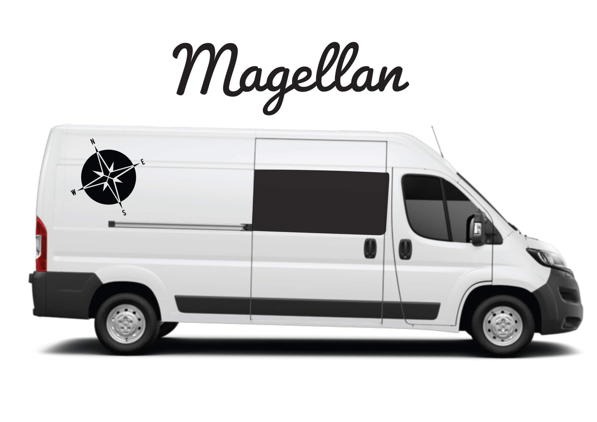 Magellan Compass Vinyl Decal Van Graphic Sticker – Leisure Graphics
